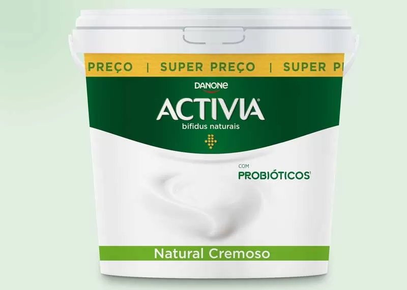 Packaging - Activia lançada em embalagem de 1 KG